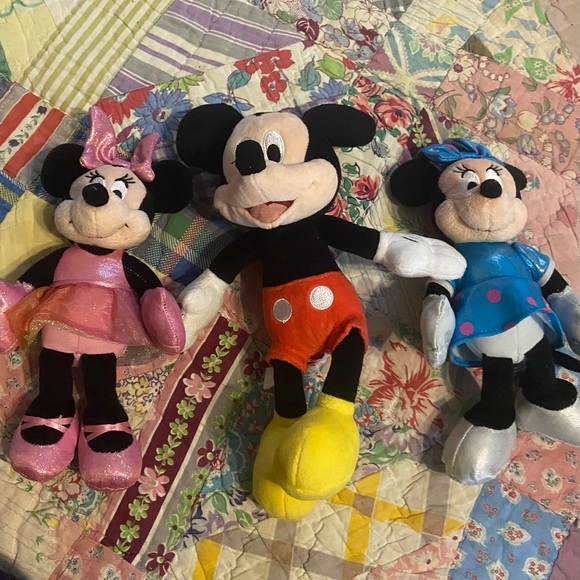 Toys | Disney Mickey Minnie Mouse Pink Blue Best Buddies Disney World ...